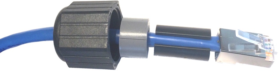 Assemble the RJ45 Weatherproofing and Ferrite Kit
