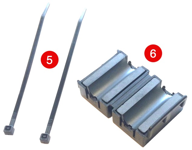 Assemble the RJ45 Weatherproofing and Ferrite Kit